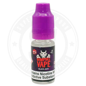 Black Jack E-Liquid 10ml by Vampire Vape | Quality Vaping Supplies